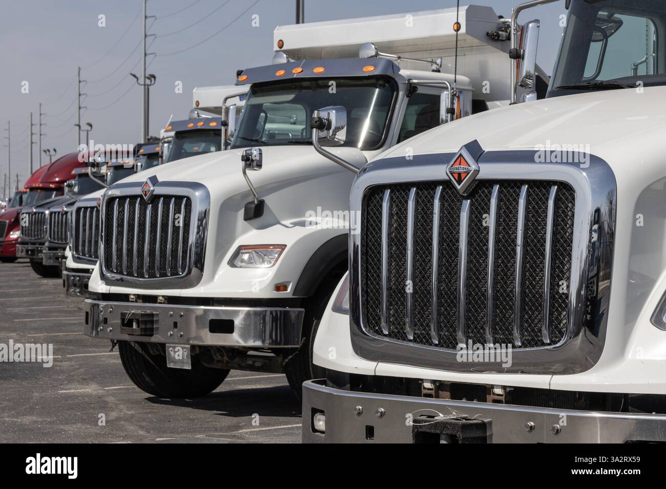 Indianapolis - March 12, 2025: Navistar International Semi Tractor ...