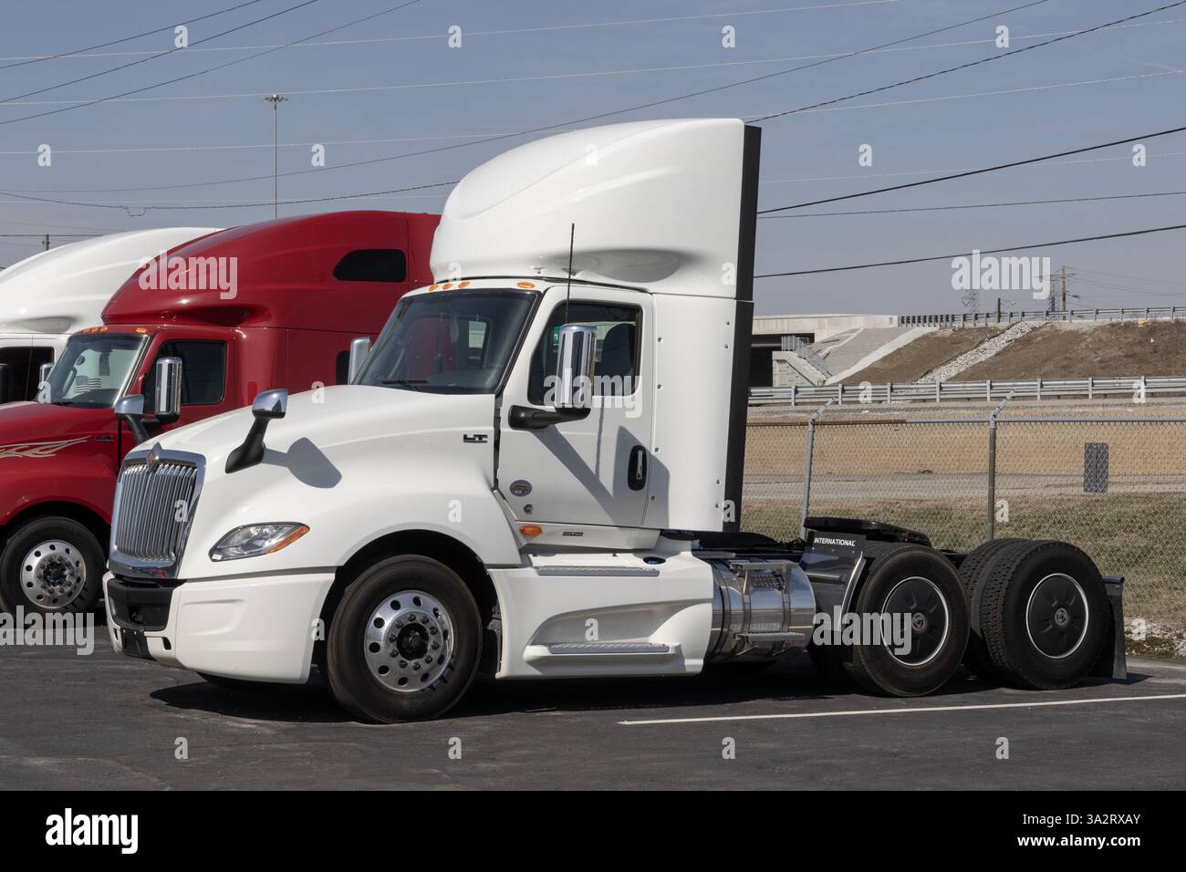 Indianapolis - March 12, 2025: Navistar International Semi Tractor ...