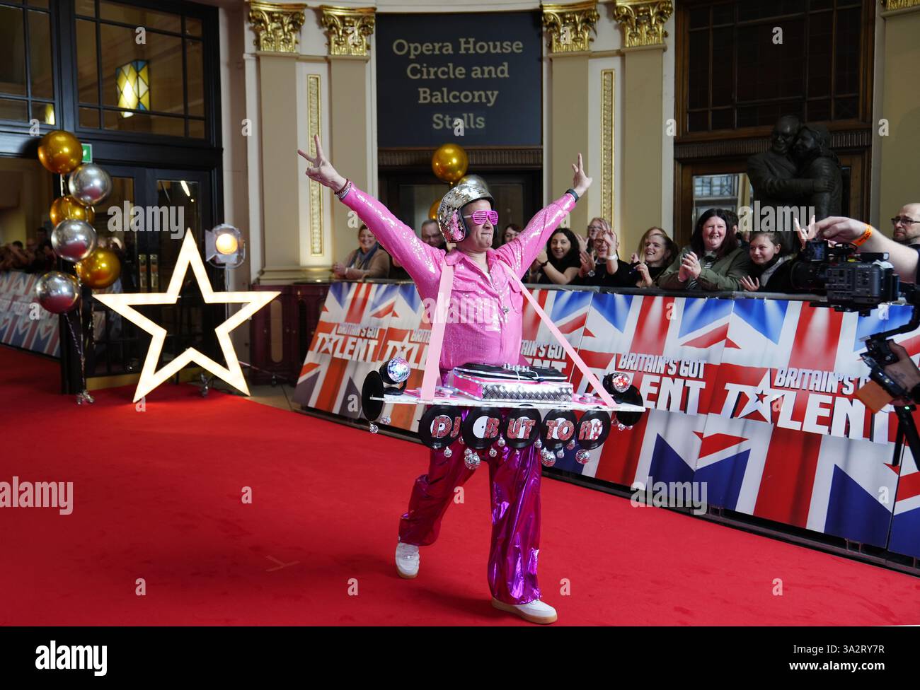 A DJ does a walkthrough, ahead of arrivals for Britain's Got Talent ...
