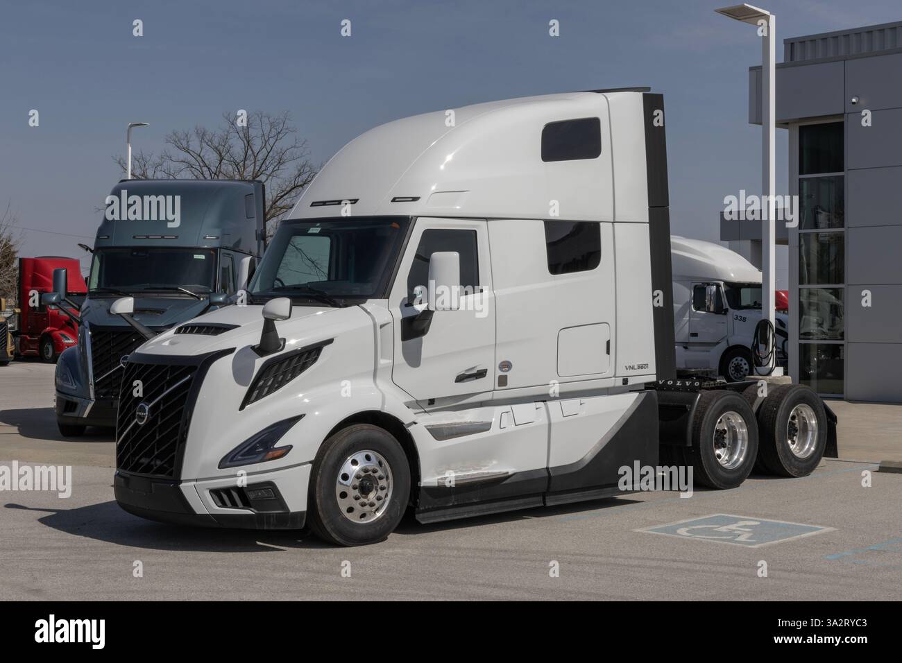 Indianapolis - March 12, 2025: Volvo Trucks VNL660 display at a ...