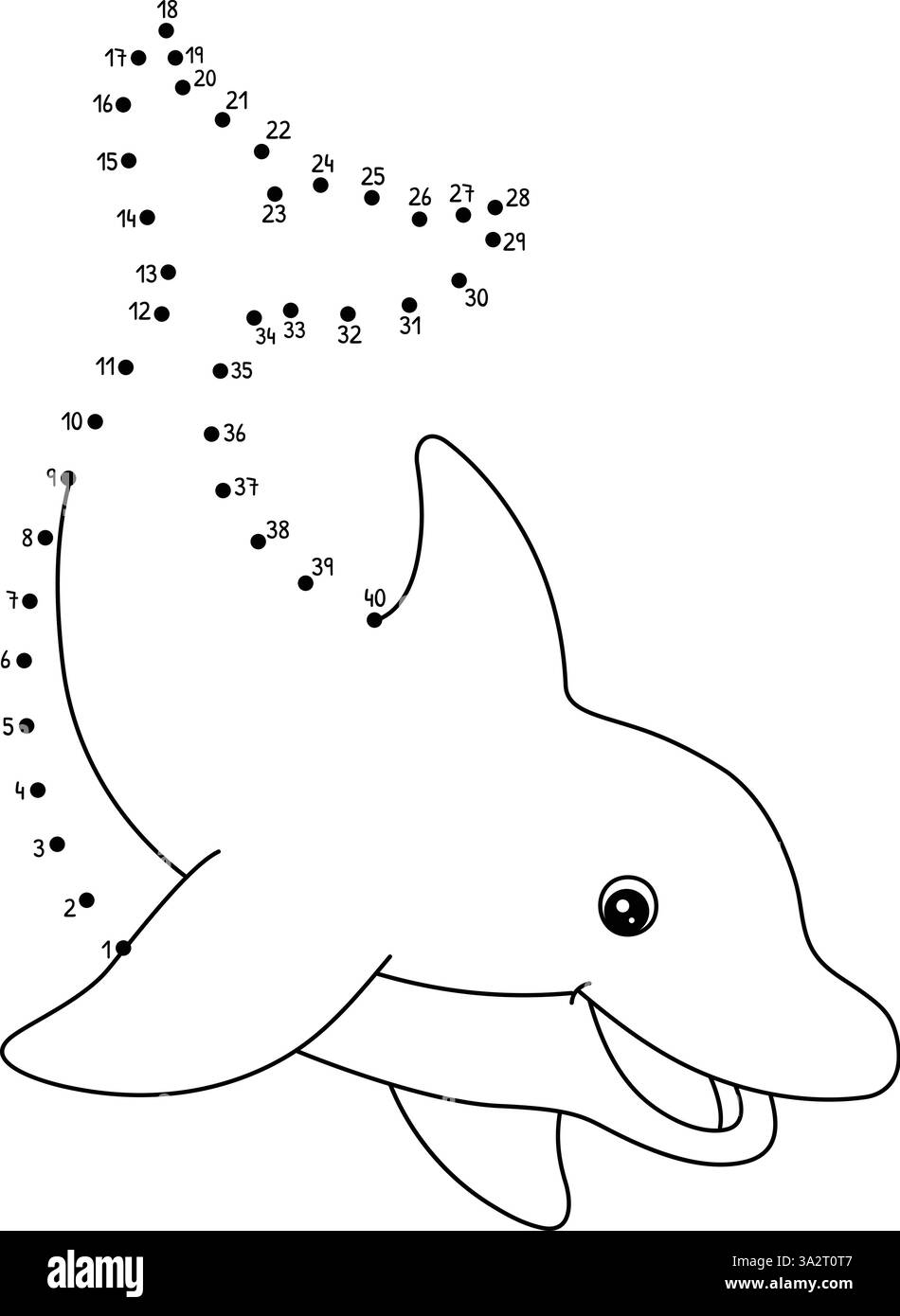 Dot to Dot ... Animal Isolated Coloring Page Stock Vector Image & Art ...