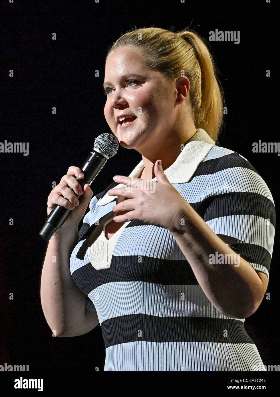 Amy Schumer performs at the 9th annual Love Rocks NYC concert ...