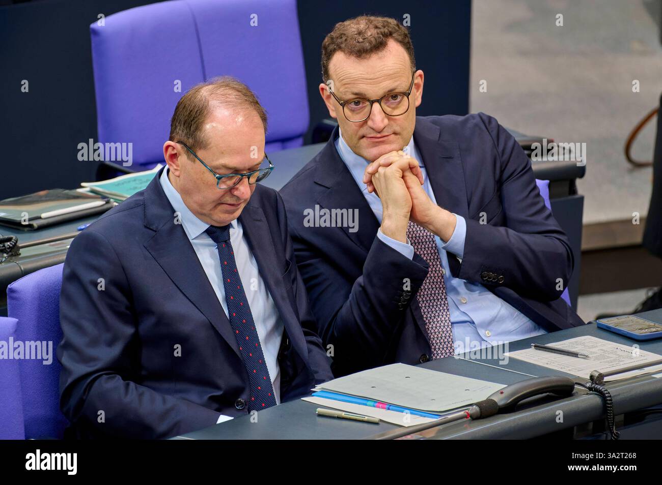 BT Debatte Sondervermögen - Dobrindt Spahn Europa, Deutschland, Berlin ...