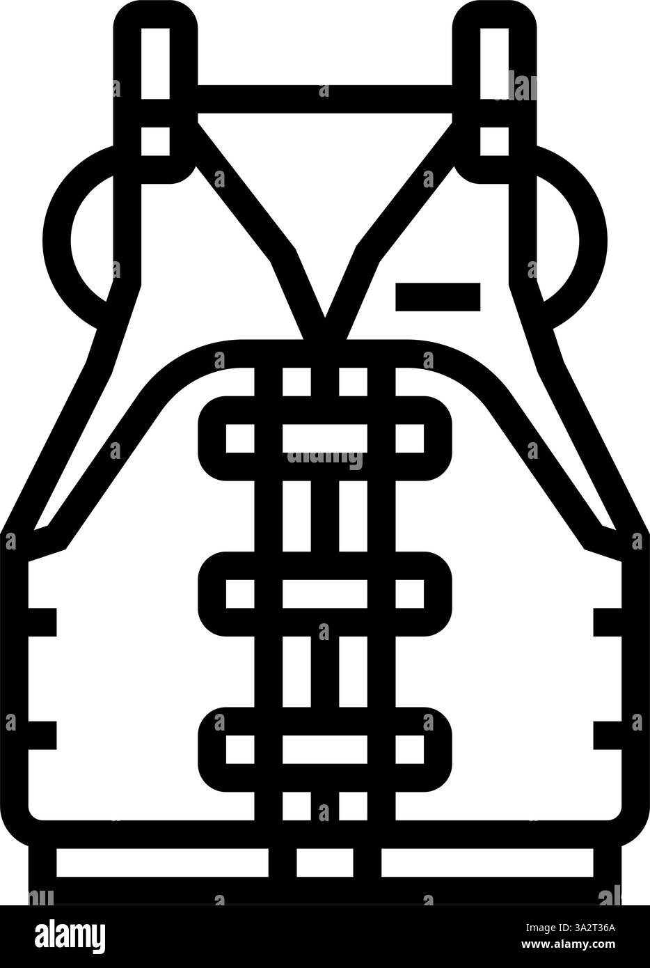 personal flotation device pfd line icon vector illustration Stock ...