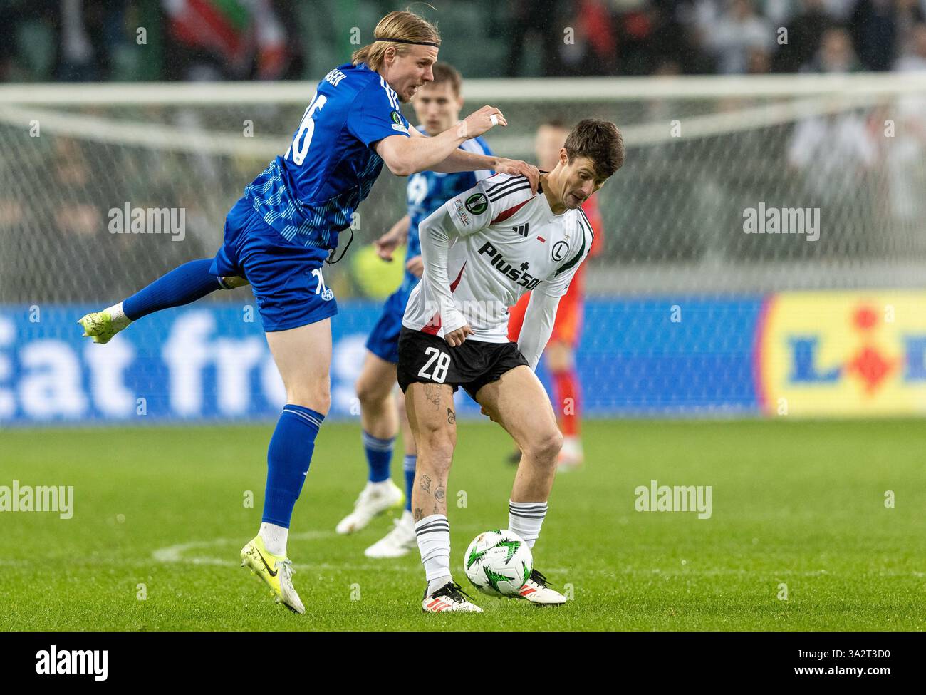 Polish Army Stadium, Warsaw, Poland. 13th Mar, 2025. UEFA Europa ...