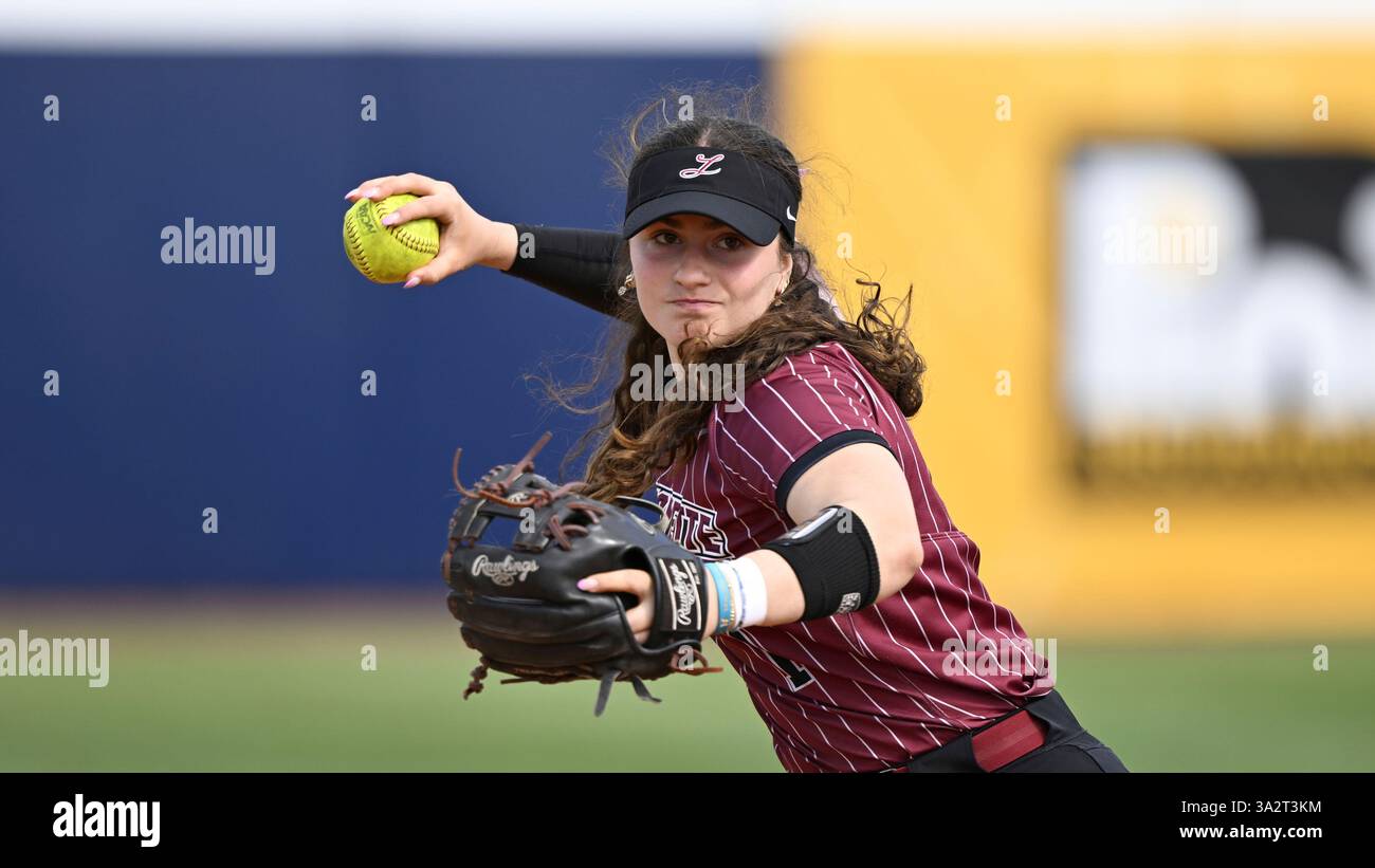 Lafayette's Katie Harrington during an NCAA softball game on Friday ...