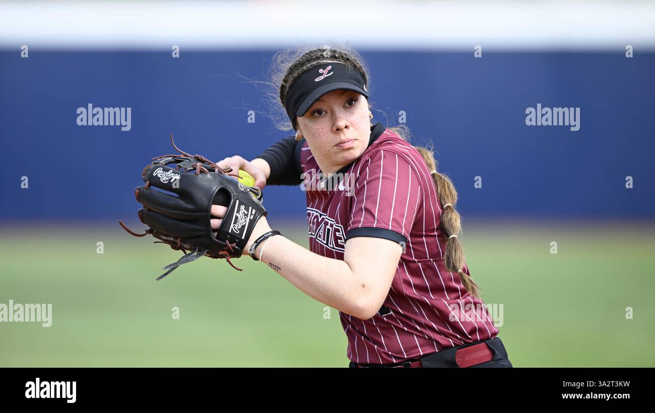 Lafayette's Sadie Robinson during an NCAA softball game on Friday, Feb ...