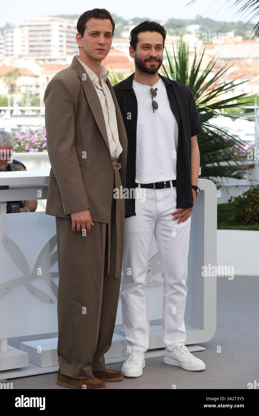 CANNES, FRANCE - MAY 24: Turkishs actor Selahattin Pasali, Ekin Koc ...
