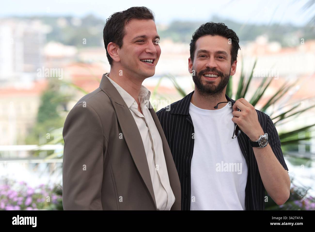 CANNES, FRANCE - MAY 24: Turkishs actor Selahattin Pasali, Ekin Koc ...