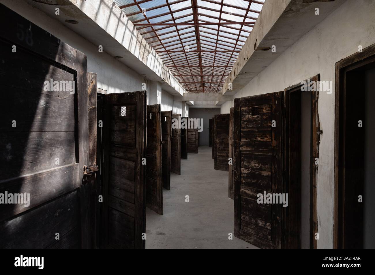 Terezín, Czech Republic — July 28, 2023: Solitary confinement cells in ...