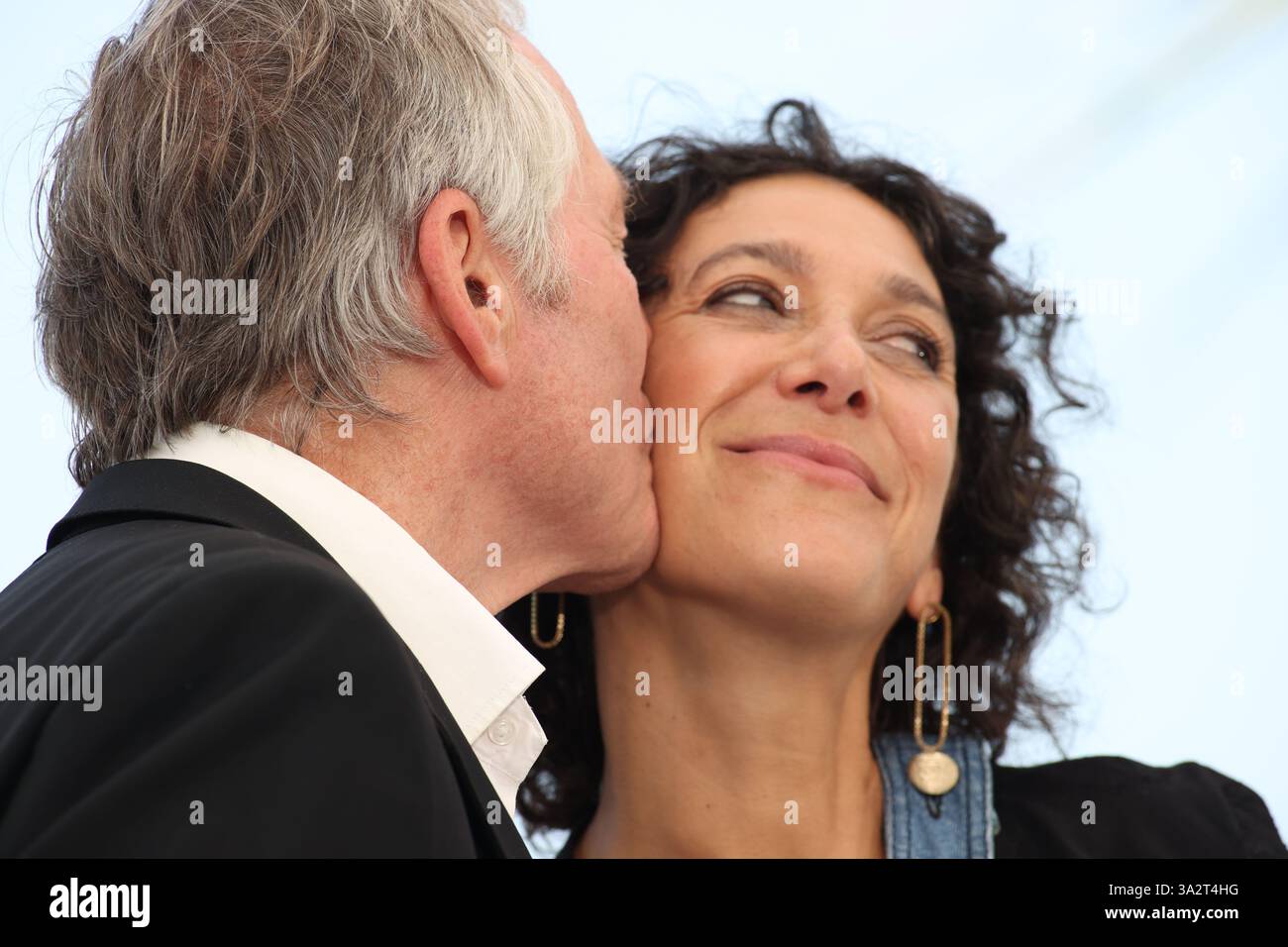 CANNES, FRANCE - MAY 21: Bjorn Floberg, director Emily Atef at the ...