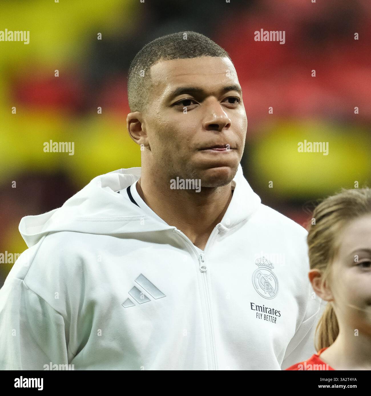 Kylian Mbappe of Real Madrid during the UEFA Champions League match ...