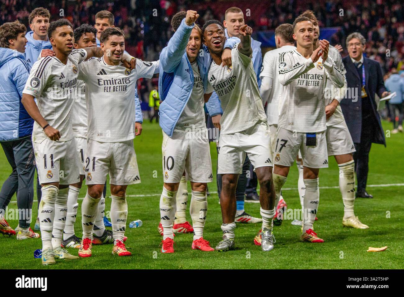 Madrid, Spain. 12th Mar, 2025 Real Madrid's first team players ...