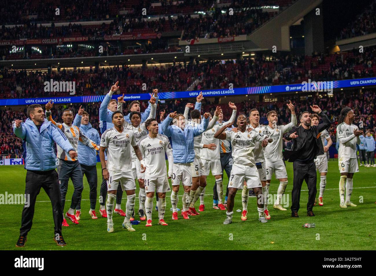 Madrid, Spain. 12th Mar, 2025 Real Madrid's first team players ...