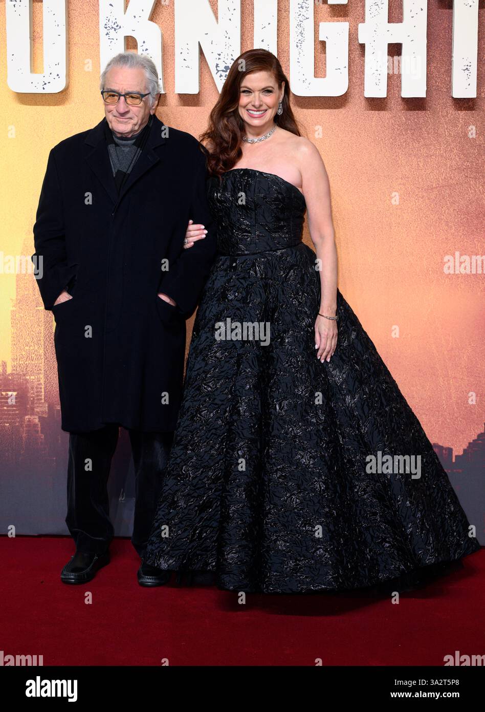 London, UK. March 13th, 2025. Robert De Niro and Debra Messing arriving ...