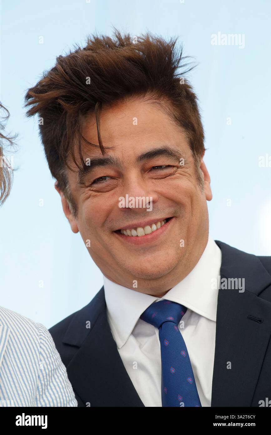 CANNES, FRANCE - JULY 13: Us actor Benicio Del Toro at photocall for ...