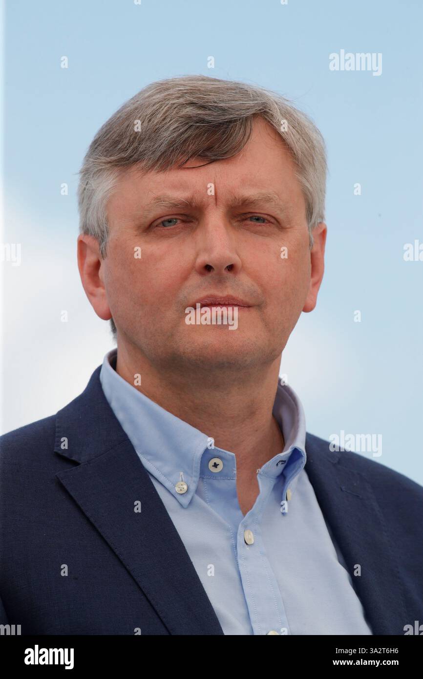 CANNES, FRANCE - JULY 11: Russian Director Sergei Loznitza poses during ...