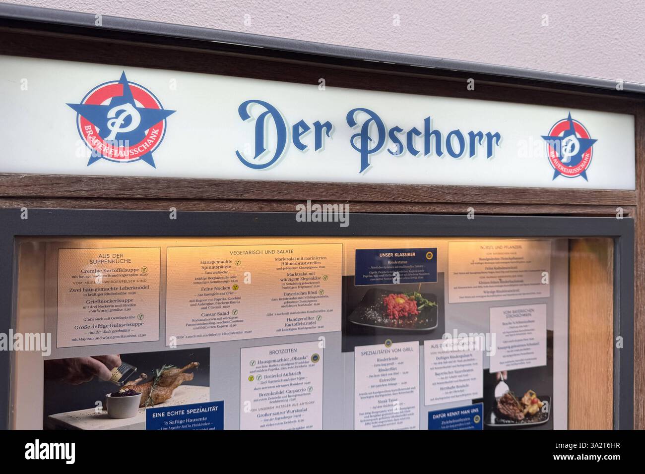 10.03.2025 xsvx, Wirtschaft Einzelhandel, emwir , v.l. Logo, Schriftzug, Der Pschorr in München ...