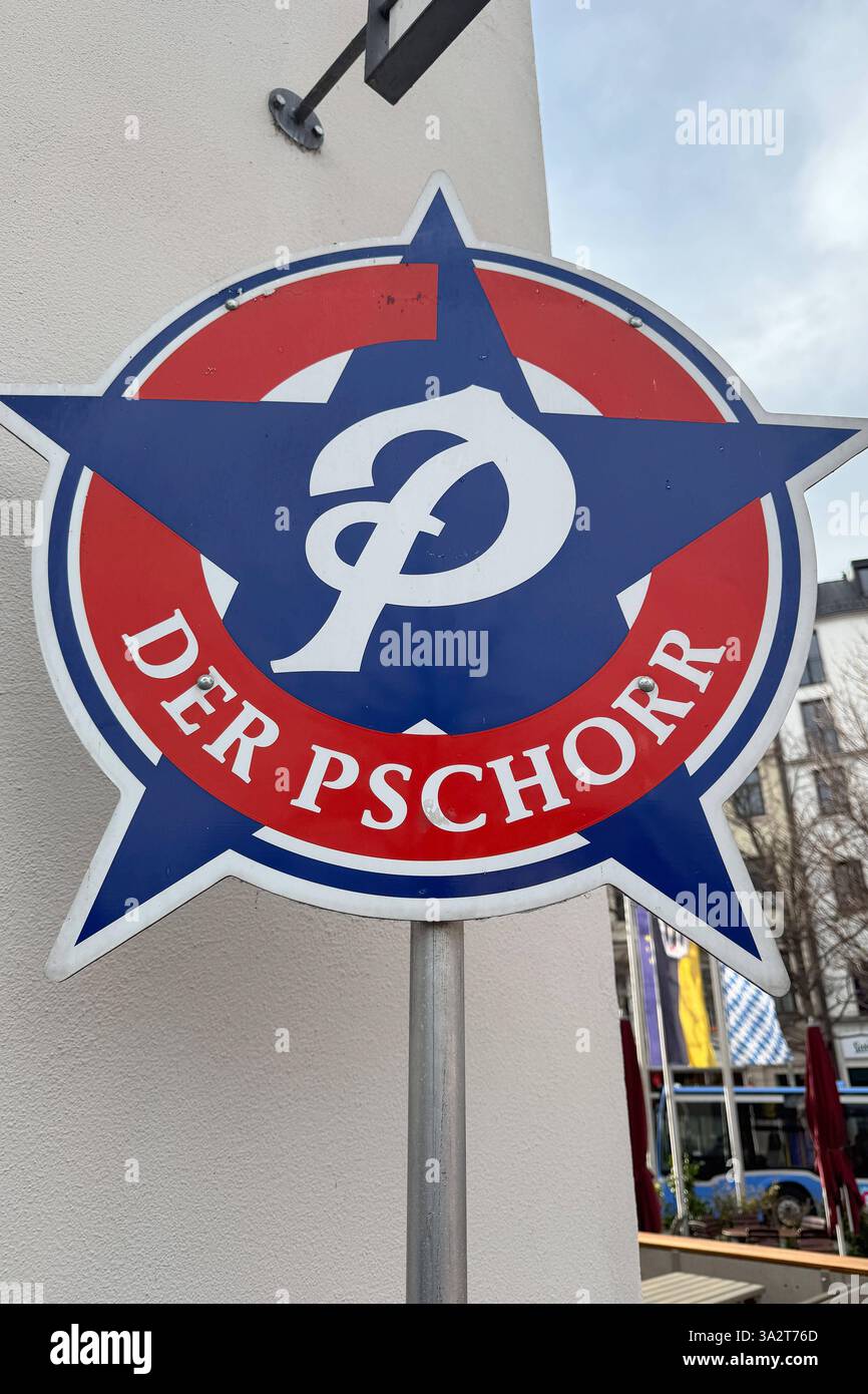 10.03.2025 xsvx, Wirtschaft Einzelhandel, emwir , v.l. Logo, Schriftzug, Der Pschorr in München ...