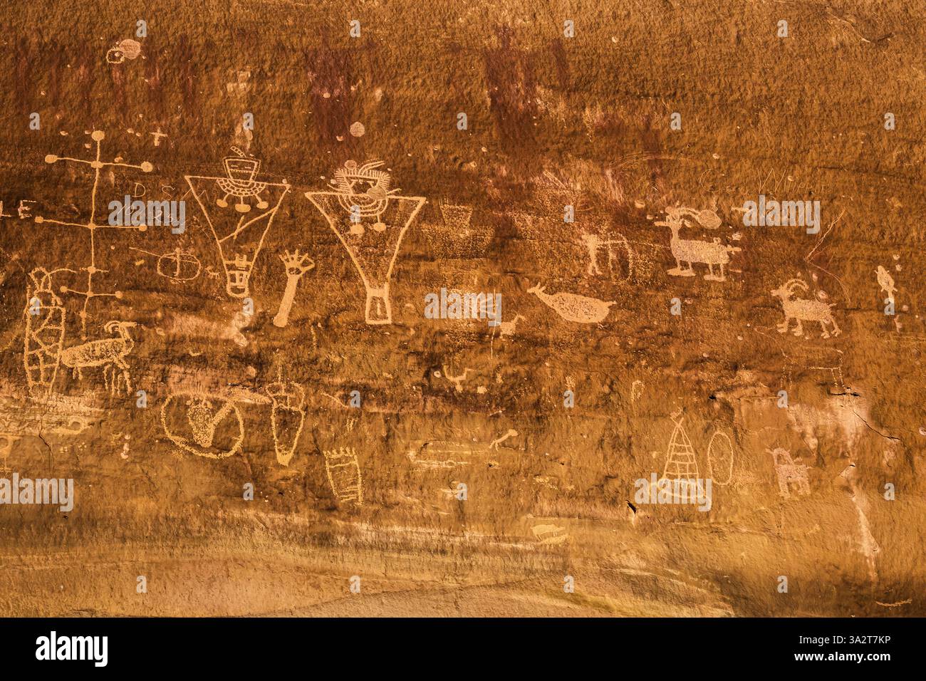 Sego rock art, Sego Canyon, Utah Stock Photo - Alamy