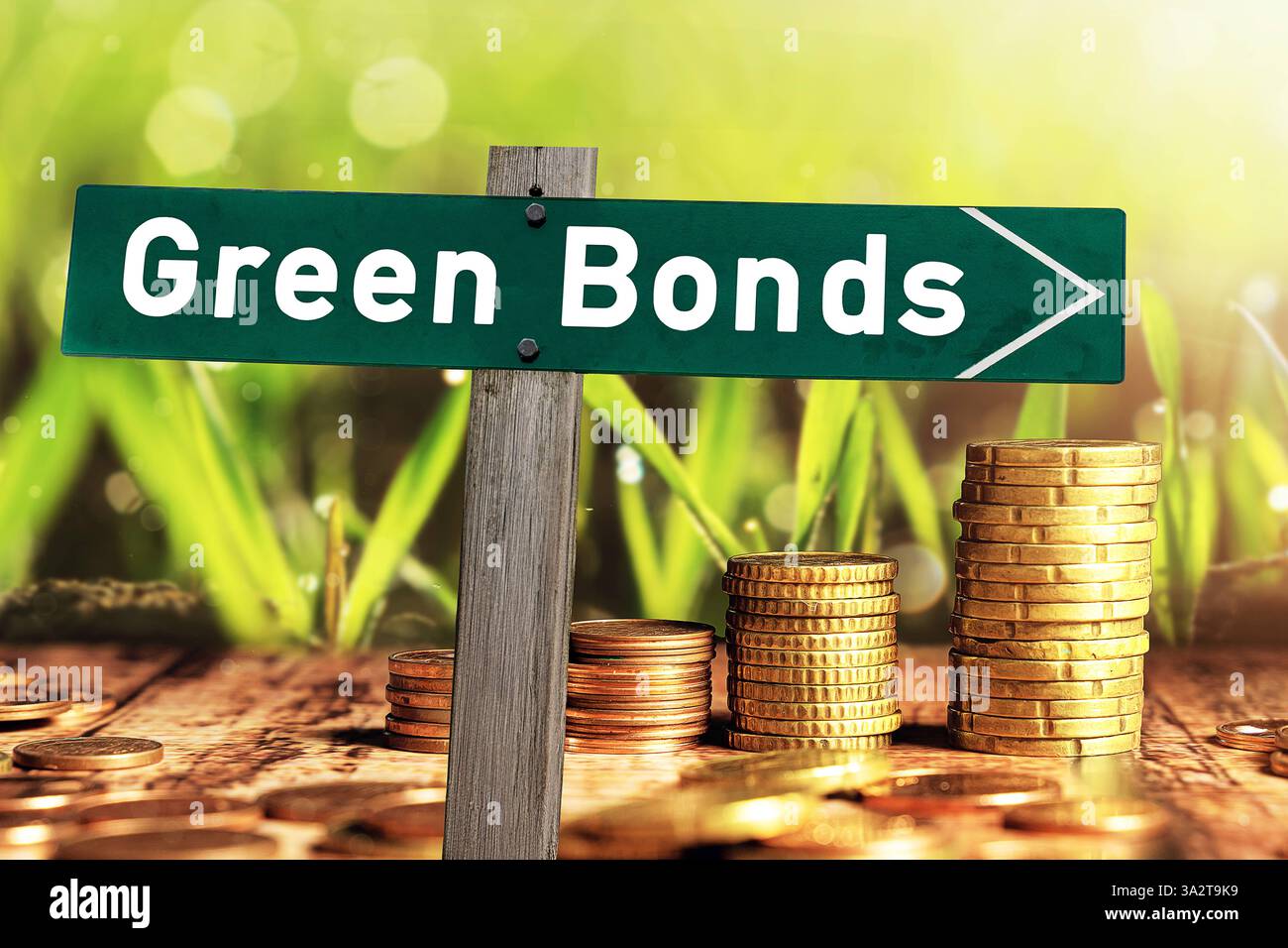 Germany - March 13, 2025: PHOTOMONTAGE, sign with inscription: Green ...