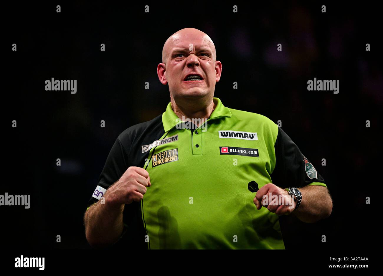 Motorpoint Arena, Nottingham, UK. 13th Mar, 2025. 2025 PDC Premier League Darts Nottingham Night ...