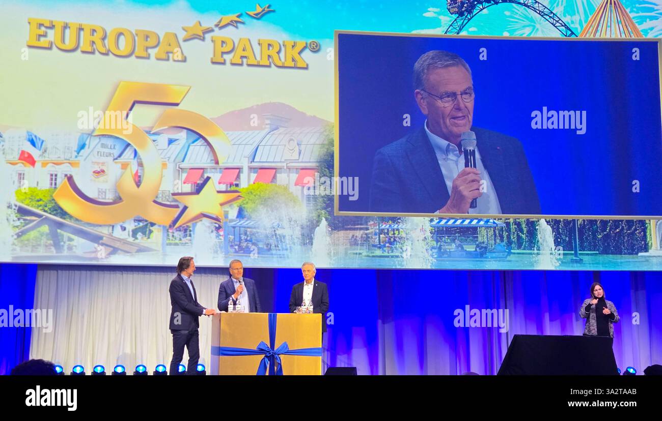 Rust, Germany - March 13, 2025: Europa-Park kicks off its 50th ...