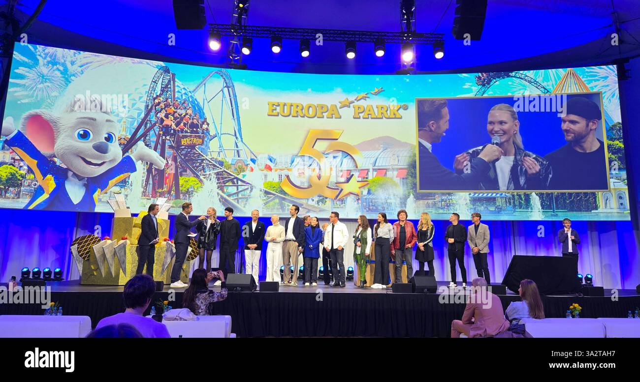 Rust, Germany - March 13, 2025: Europa-Park kicks off its 50th ...