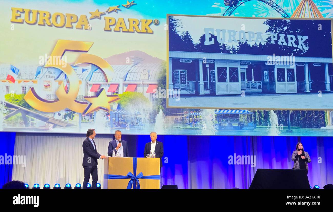 Rust, Germany - March 13, 2025: Europa-Park kicks off its 50th ...