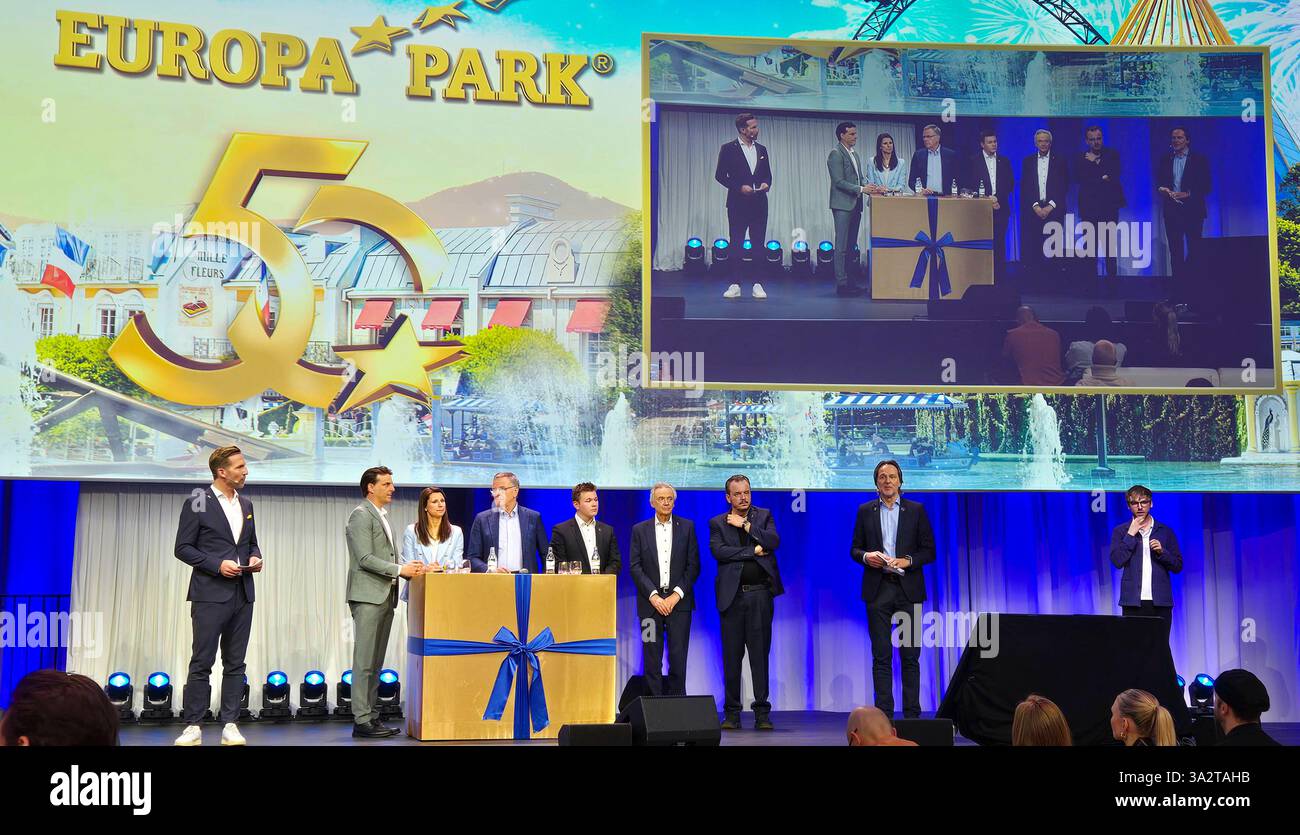 Rust, Germany - March 13, 2025: Europa-Park kicks off its 50th ...