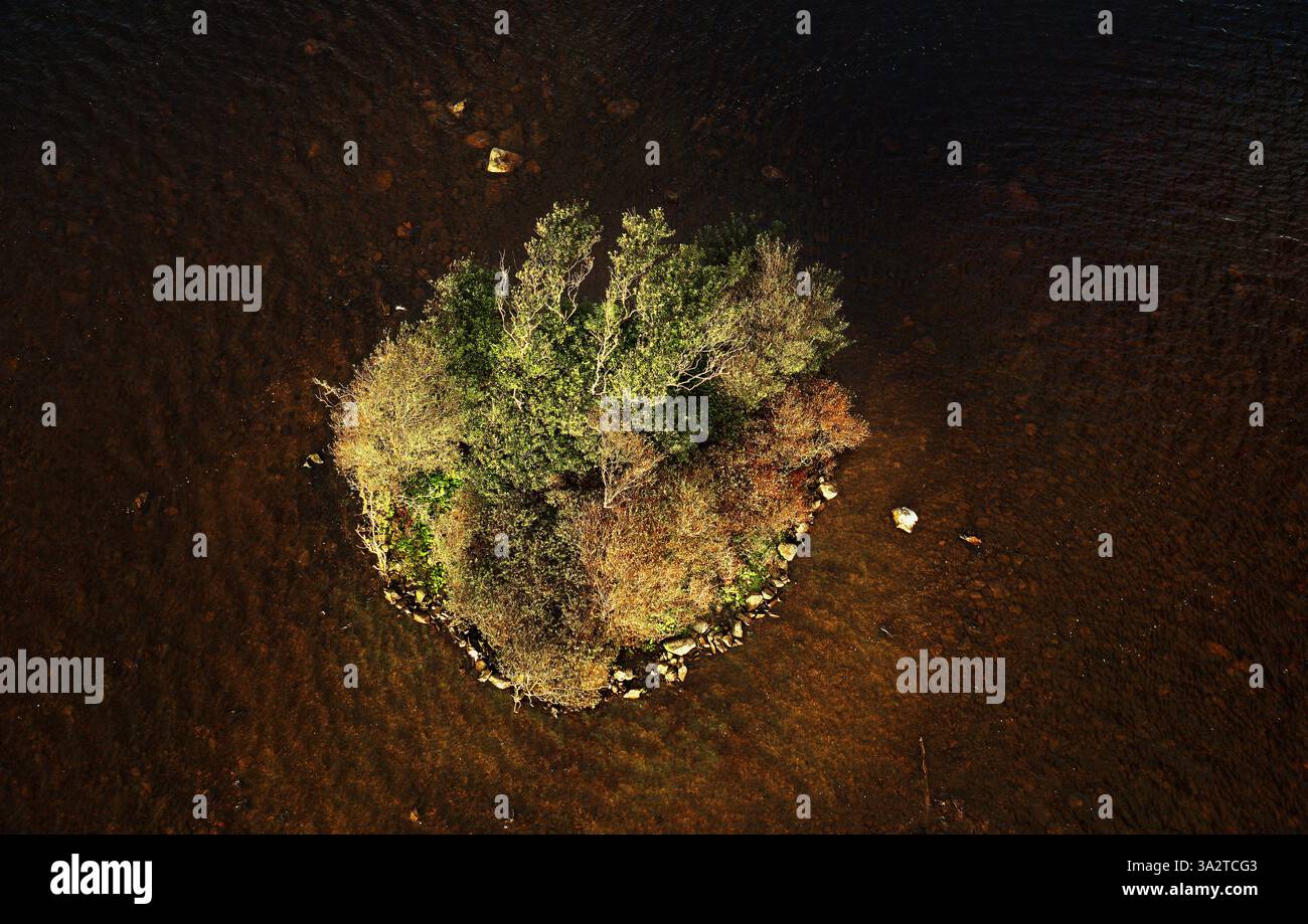 Site I have identified as a crannog, a manmade island dwelling. One ...