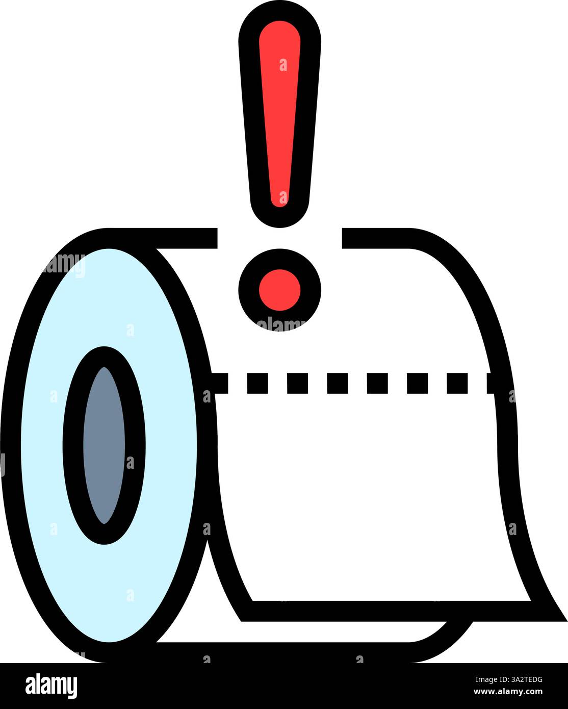 diarrhea warning color icon vector illustration Stock Vector Image ...