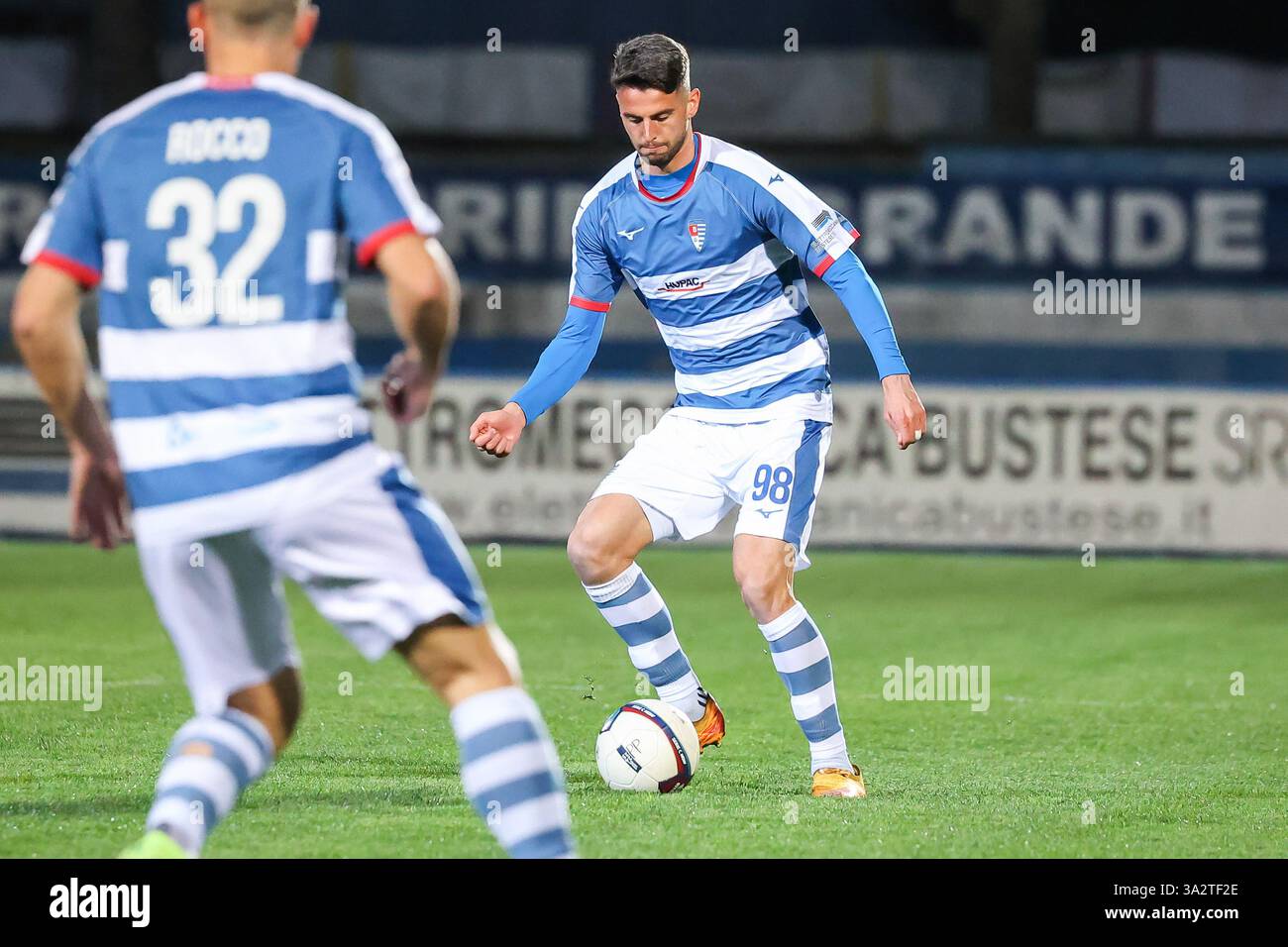 Luca Coccolo during Pro Patria vs Arzignano Valchiampo, Italian ...