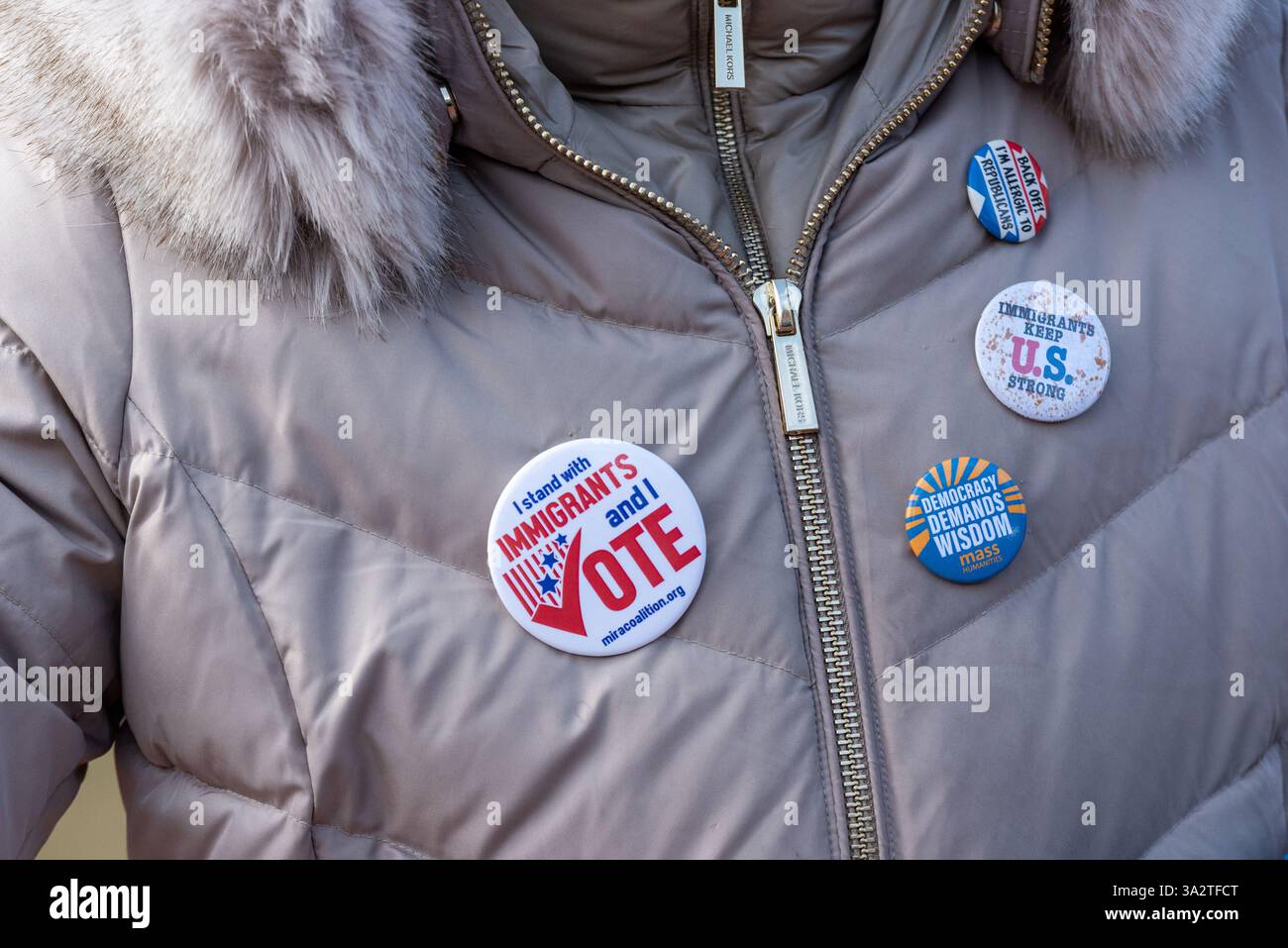 A group organized by Concord Indivisible, rallying in Concord Center ...