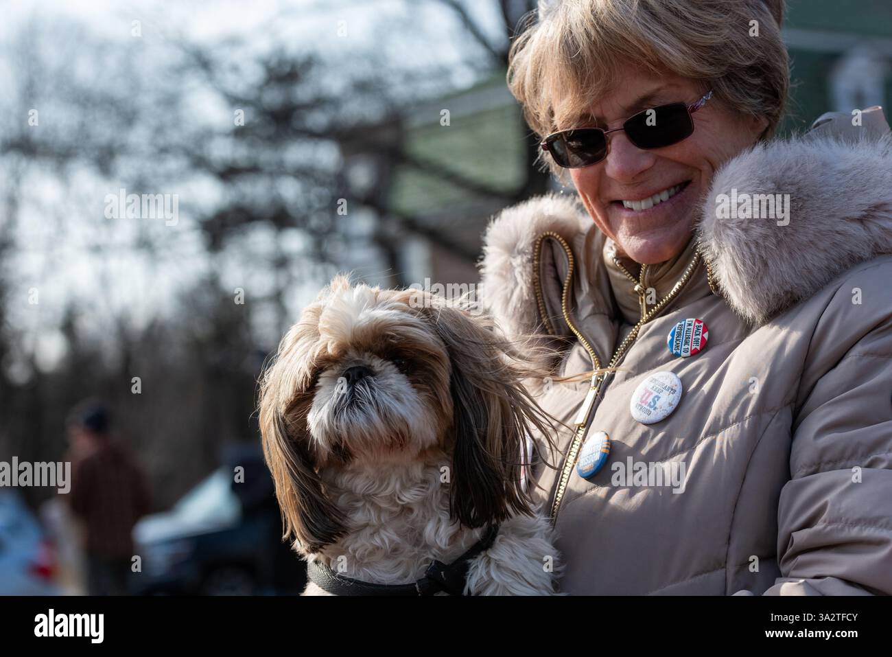 A group organized by Concord Indivisible, rallying in Concord Center ...