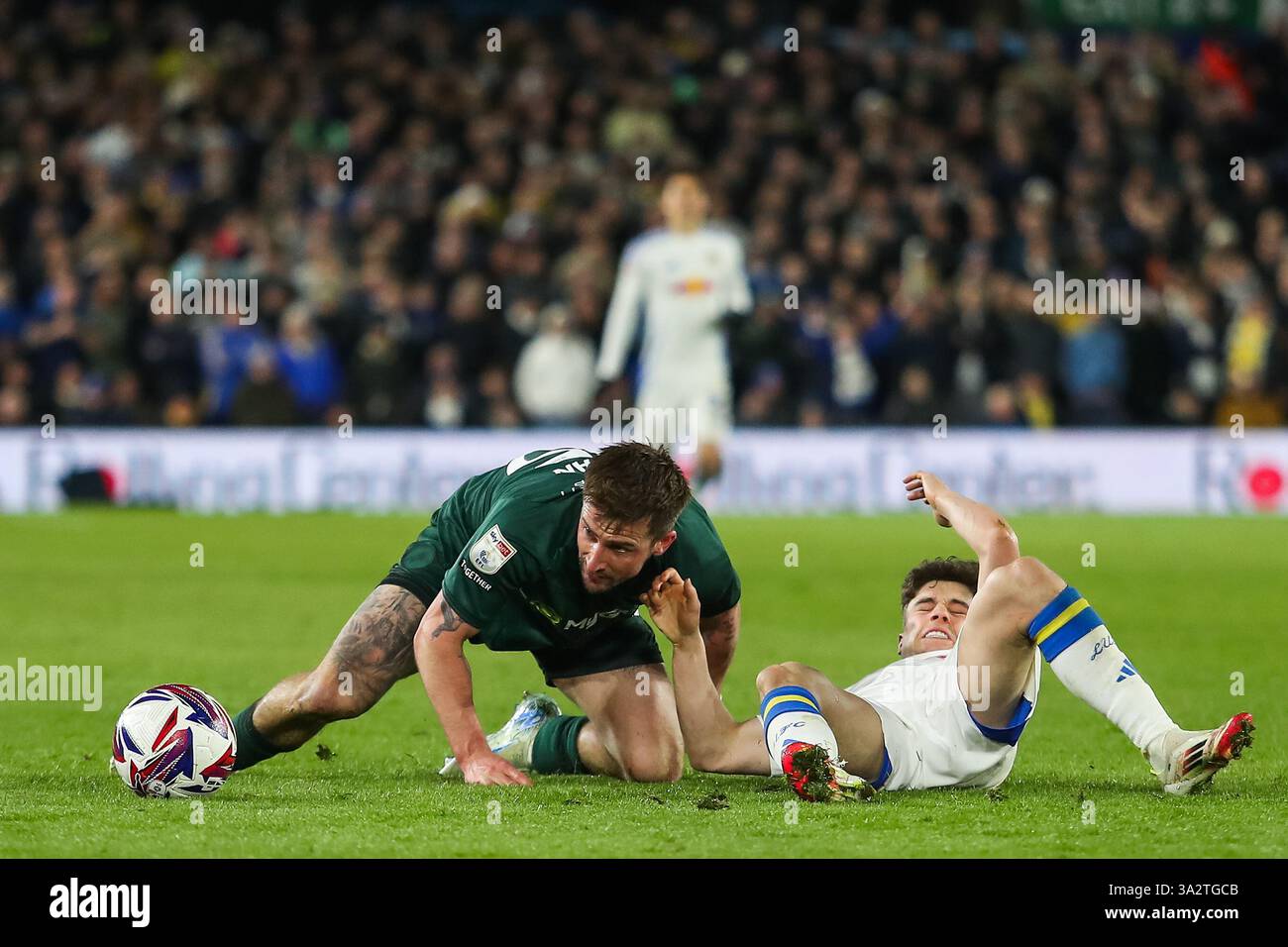 Joe Bryan of Millwall fouls Daniel James of Leeds United during the ...