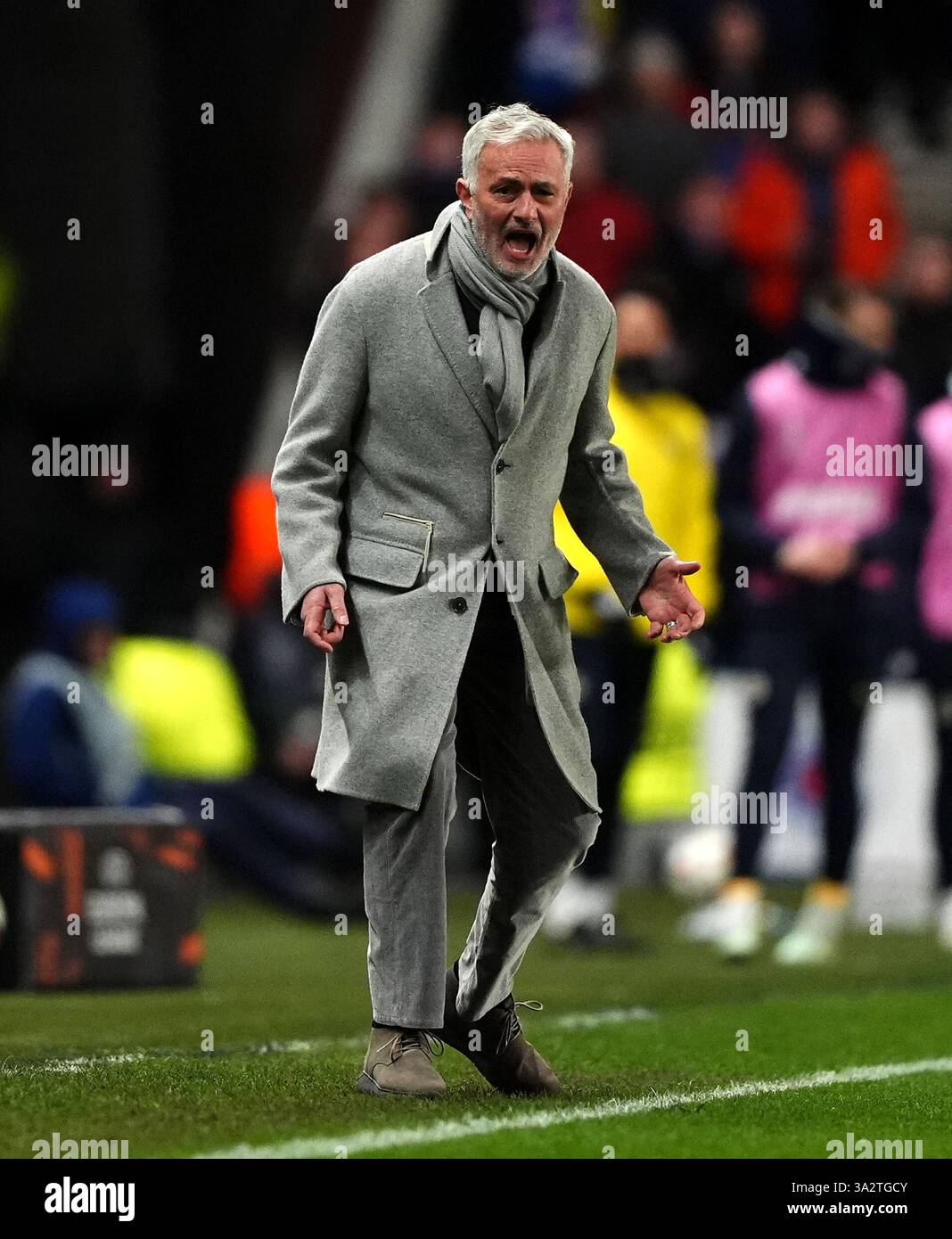 Fenerbahce manager Jose Mourinho during the UEFA Europa League round of ...