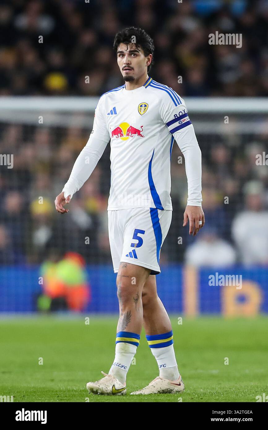 Pascal Struijk of Leeds United during the Leeds United FC v Millwall FC ...