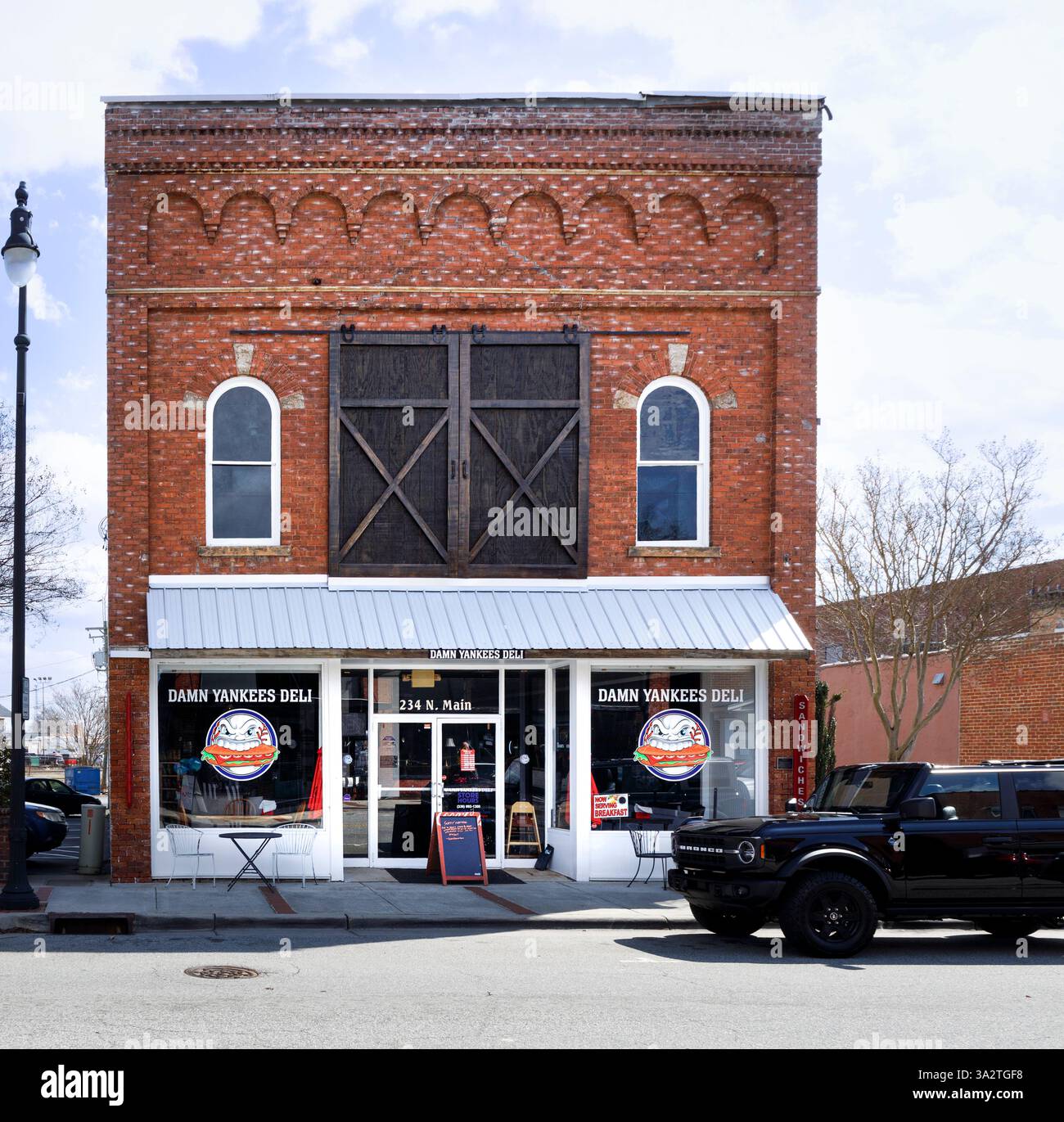 Kernersville, North Carolina, USA--8 March 2025: Historic brick ...