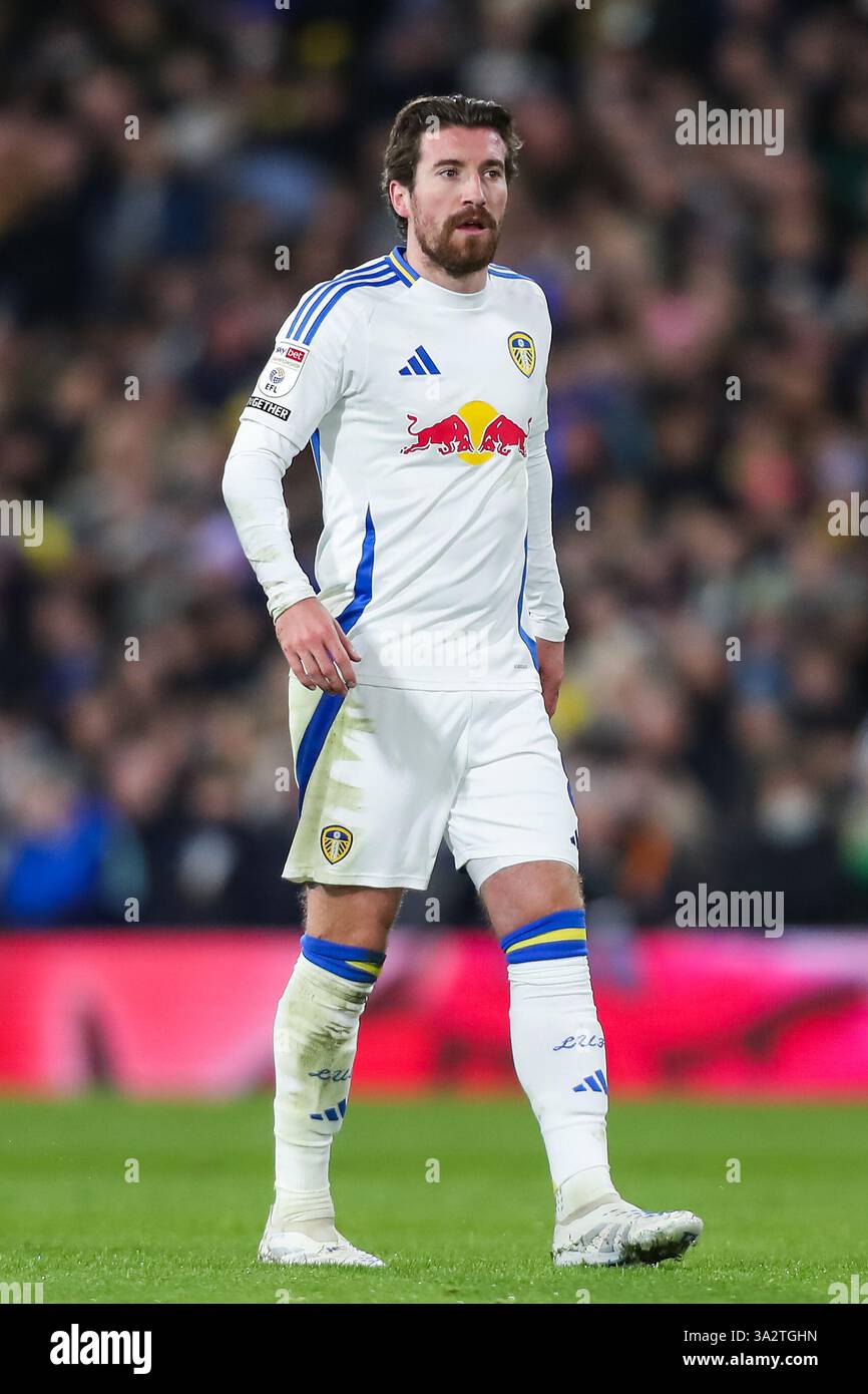 Joe Rothwell of Leeds United during the Leeds United FC v Millwall FC ...
