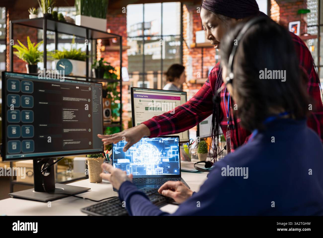 Call center onboarding specialist training new agent on helpful ...