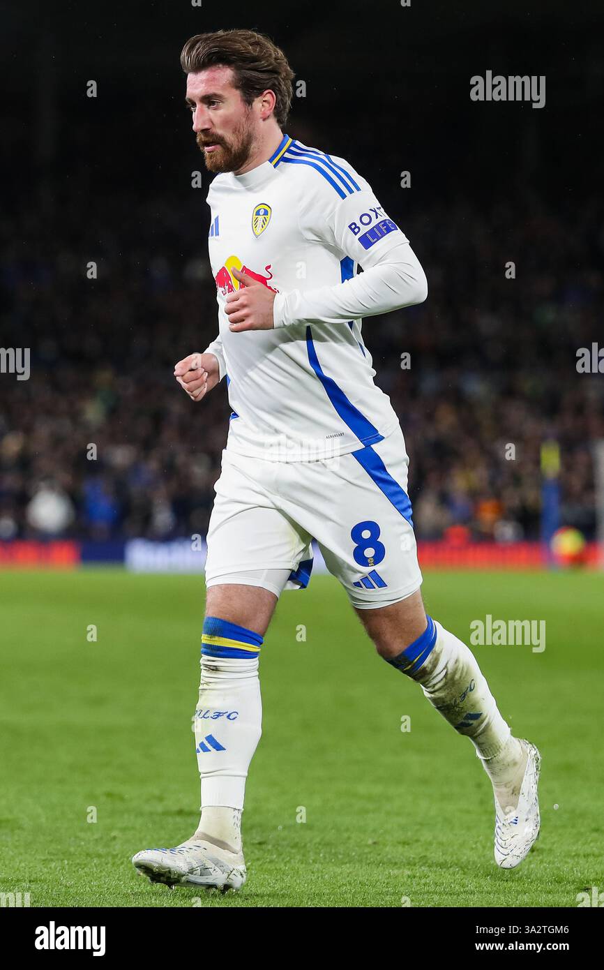 Leeds, UK. 12th Mar, 2025. Joe Rothwell of Leeds United during the ...