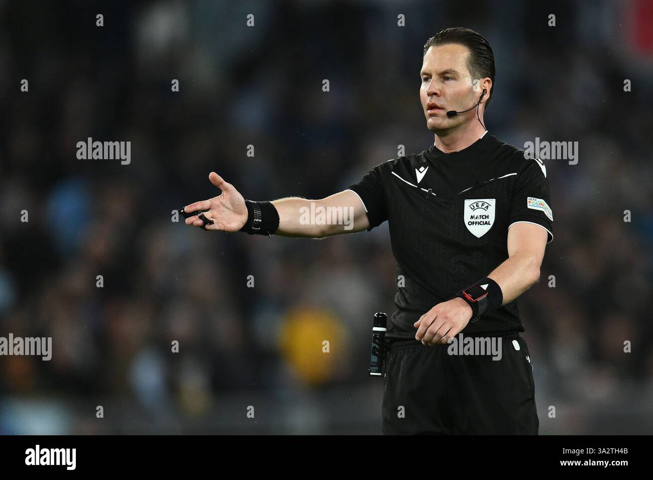 Referee Danny Makkelie (NED) participates in the 2024/25 UEFA Europa ...