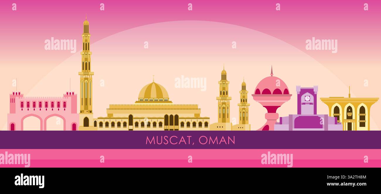 Mosque exterior oman Stock Vector Images - Alamy