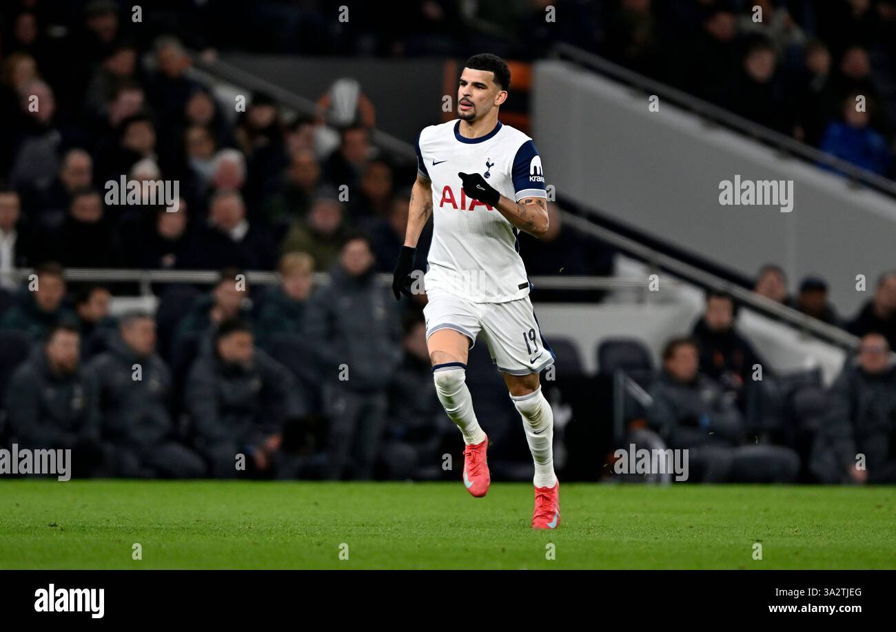London, UK. 13th Mar, 2025. Dominic Solanke (Spurs) during the ...