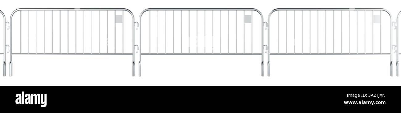 Fence from Feet Heavy Duty Galvanized Steel Barriers Interlocking Crowd ...