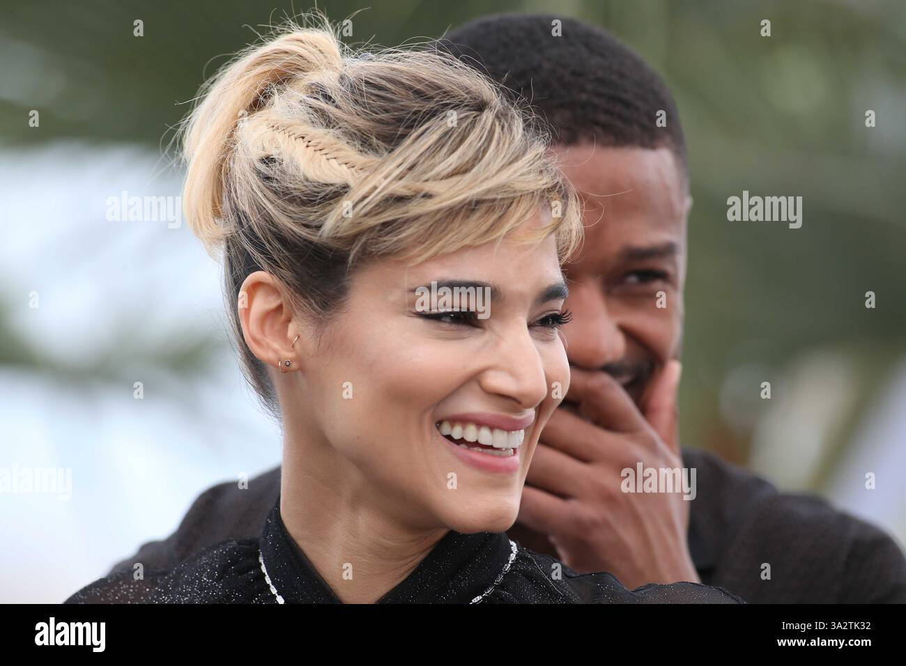 Michael Bakari Jordan & Sofia BoutellaFARENHEIT 451 Photocall 71st Cannes Film Festival, France ...