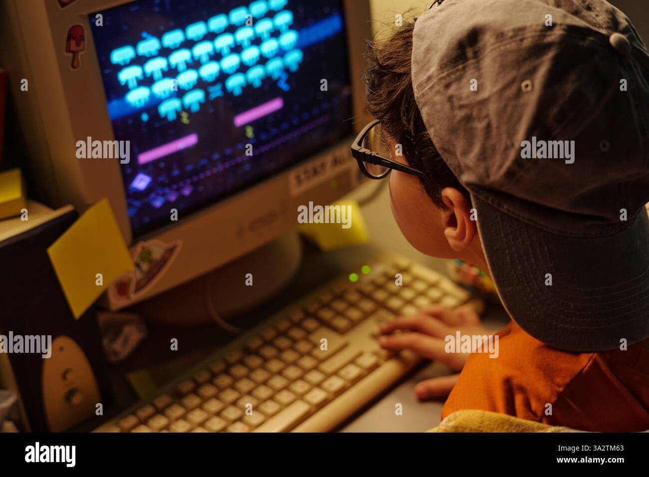 Child vintage computer game hi-res stock photography and images - Alamy