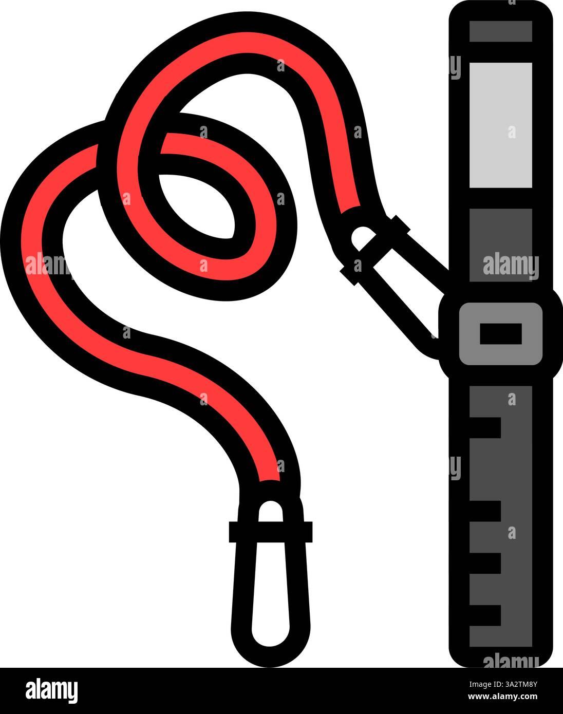 paddle leash water trip tourism color icon vector illustration Stock ...