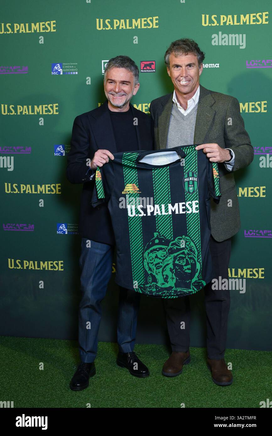 Milan, Italy. 13th Mar, 2025. Milan, US Palmese Film Preview. Cinema ...